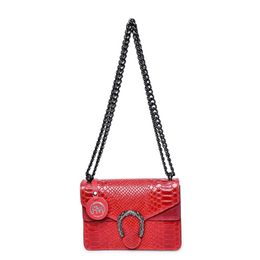 Roberta M Rot Rindsledertasche
