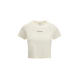Maison Kitsun&eacute; Maison Kitsun&eacute; Beiges Baumwoll-T-Shirt