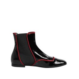 Dolce & Gabbana Dolce & Gabbana Schwarze Jackie Knopf Chelsea Boots Schuhe