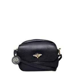 Roberta M Schwarz Rindsledertasche