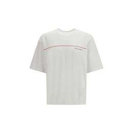 Dsquared2 Dsquared&sup2; Wei&szlig;es Baumwoll-T-Shirt