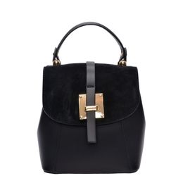 Roberta M Schwarz Rindsledertasche