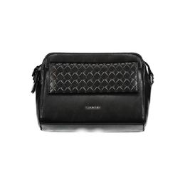 Calvin Klein Schwarze Polyester Damen Schultertasche