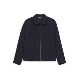Bugatti Herren Hemdkragen-Jacke mit Stretch und Struktur