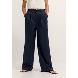 Bugatti Damen Chinohose mit weitem Bein aus Stretch-Baumwolle