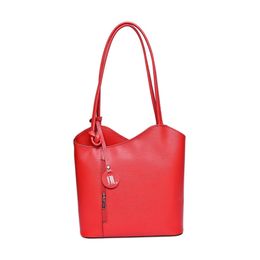 Anna Luchini Rot Rindsledertasche