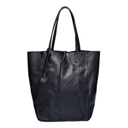 Roberta M Schwarz Rindsledertasche