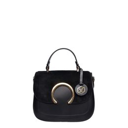 Luisa Vannini Schwarz Rindsledertasche