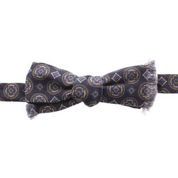 Dolce & Gabbana Dolce & Gabbana Blaue Seiden Barock Fantasi Gebundene Fliege Papillon