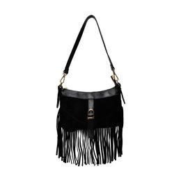 Anna Luchini Schwarz Rindsledertasche