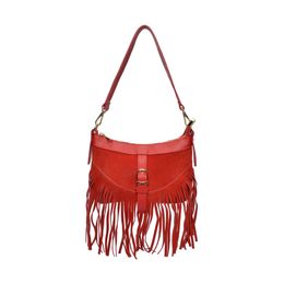 Anna Luchini Rot Rindsledertasche