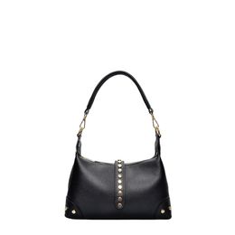 Anna Luchini Schwarz Rindsledertasche