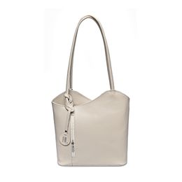 Anna Luchini Beige Rindsledertasche