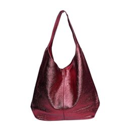 Luisa Vannini Rot Rindsledertasche