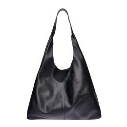 Luisa Vannini Schwarz Rindsledertasche
