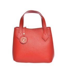 Luisa Vannini Rot Rindsledertasche