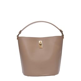 Luisa Vannini Beige Rindsledertasche