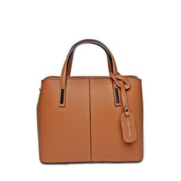 Anna Luchini Braun Rindsledertasche