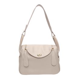 Luisa Vannini Beige Rindsledertasche