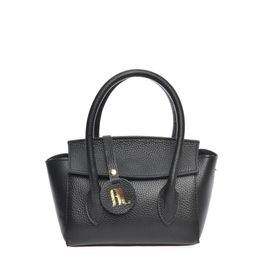 Anna Luchini Schwarz Rindsledertasche