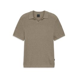 Bugatti Herren Strickpolo Regular Fit aus einem Baumwollmix