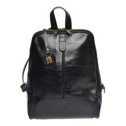 Anna Luchini Schwarz Rindsledertasche