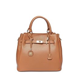 Anna Luchini Braun Rindsledertasche