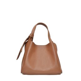 Anna Luchini Braun Rindsledertasche