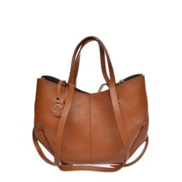 Luisa Vannini Braun Rindsledertasche