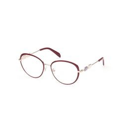 Emilio Pucci Ovale Brille mit Ros&eacute;gold-Akzenten