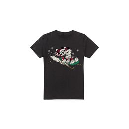 Disney - "Sledding For Christmas" T-Shirt f&uuml;r Herren (Schwarz)