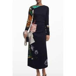 Desigual Patchwork Midi-Kleid