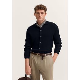 Bugatti Herren Strickjacke gekn&ouml;pft mit Polokragen