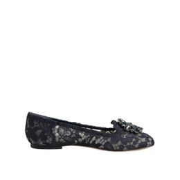 Dolce & Gabbana Dolce & Gabbana Blue Taormina Spitze Kristalle Ballerinas