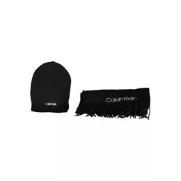 Calvin Klein Beanie- und Schal-Set Schwarz