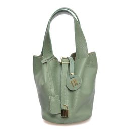 Anna Luchini Gr&uuml;n Rindsledertasche