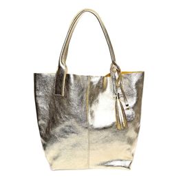 Roberta M Gold Rindsledertasche