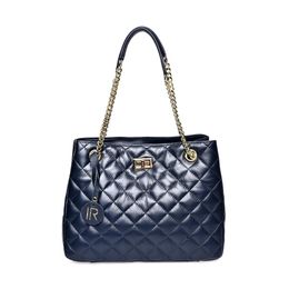 Isabella Rhea Blau Rindsledertasche