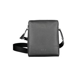 Calvin Klein Schwarze Polyurethan Herren Schultertasche