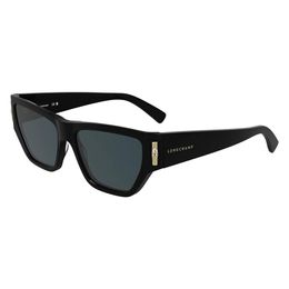 Longchamp schwarze Acetat-Sonnenbrille