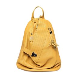 Isabella Rhea Senf Rindsledertasche