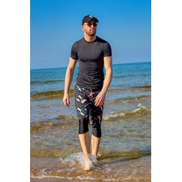 Marina Black Modest Herren-Badeshorts