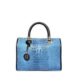 Isabella Rhea Blau Rindsledertasche