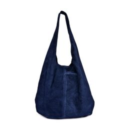 Anna Luchini Blau Rindsledertasche