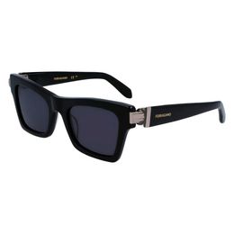 Ferragamo schwarze Acetat-Sonnenbrille