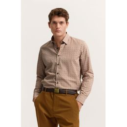 Bugatti Herren Hemd mit Under-Button-Down Kragen