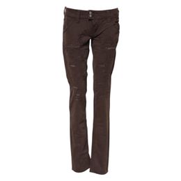 Cycle Braune Baumwoll-Low-Waist-Skinny-Casual-Jeans