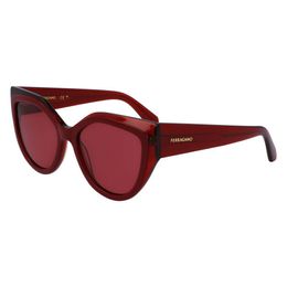 Rote Acetat-Sonnenbrille
