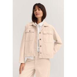 Bugatti Damen Jeansjacke aus Baumwolle mit Hemdkragen