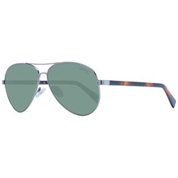 Guess Aviator-Sonnenbrille mit Metallrahmen und gr&uuml;nen Gl&auml;sern